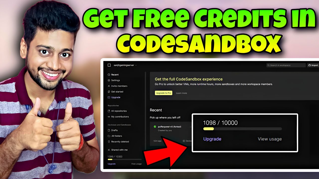 How To Get Unlimited Credits In Codesandbox Codesandbox Minecraft