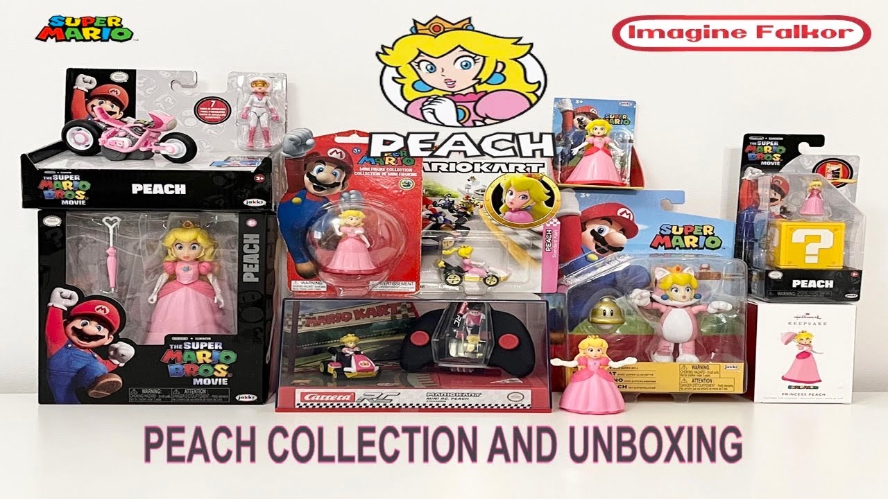 Princess Peach Toy Collection Unboxing And Review Super Mario Bros