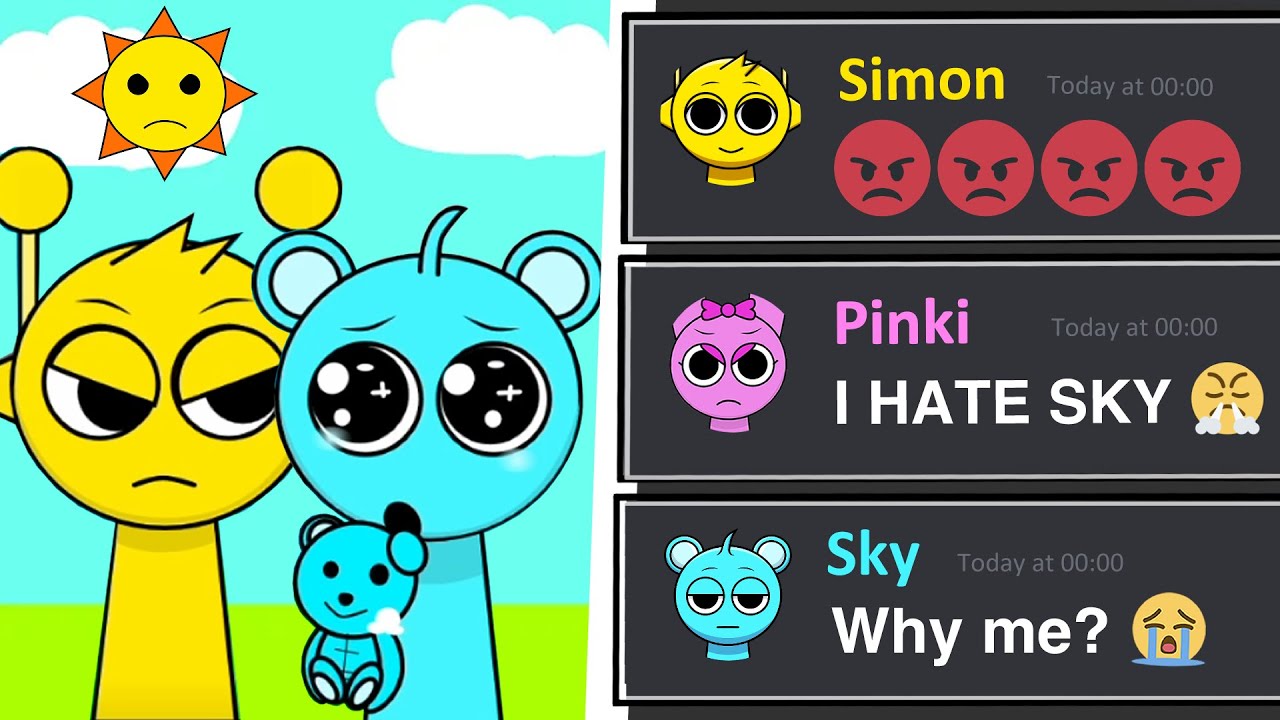 Sprunki Reacts To Sprunki But Angry Why Is Everybody Mad At Sky