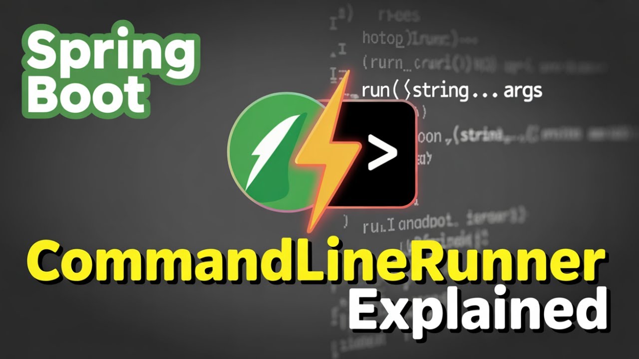 Spring Boot Magic Commandlinerunner Component Explained Youtube