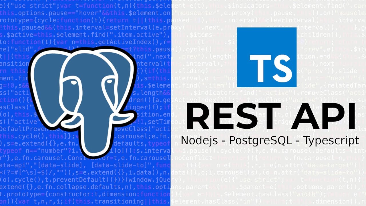 Nodejs Postgresql Typescript Rest Api Crud Youtube