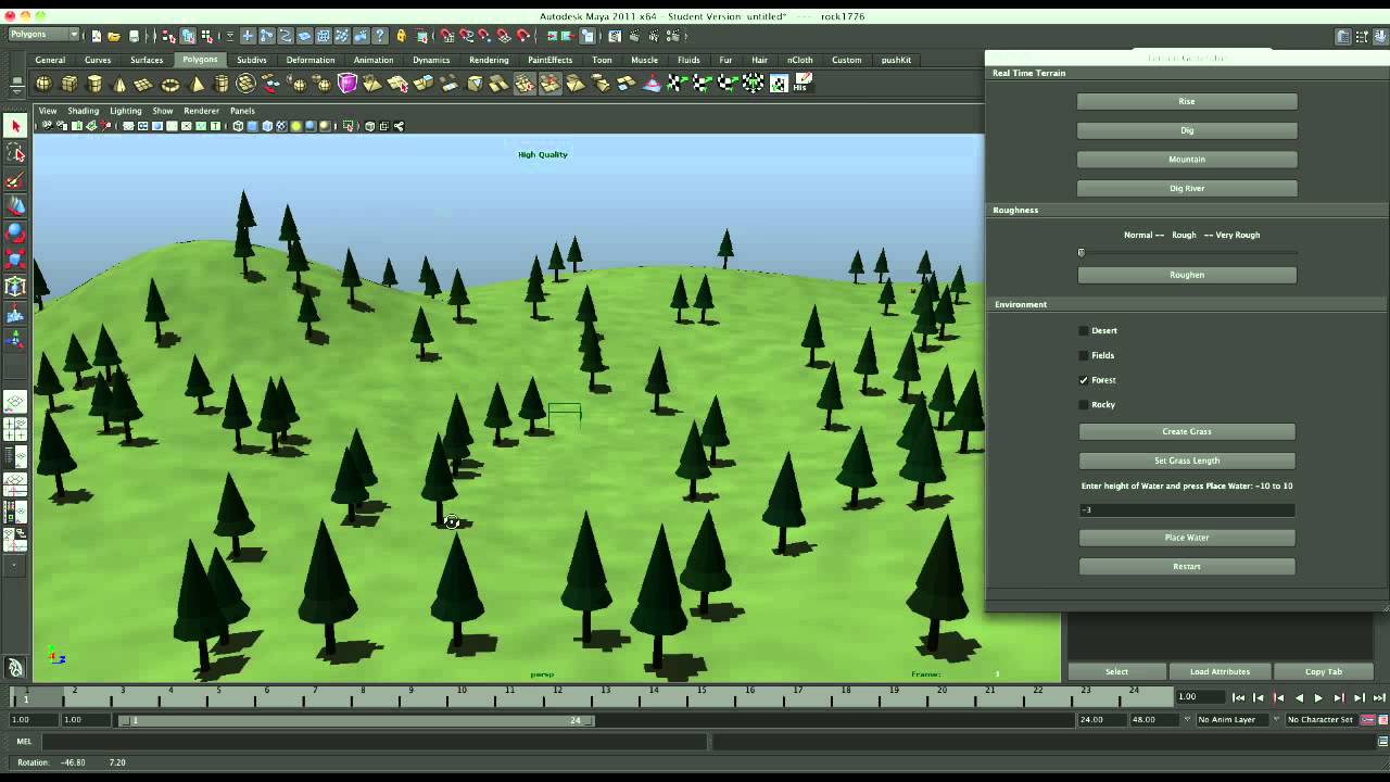 Terrain Generation Scripting Maya Youtube