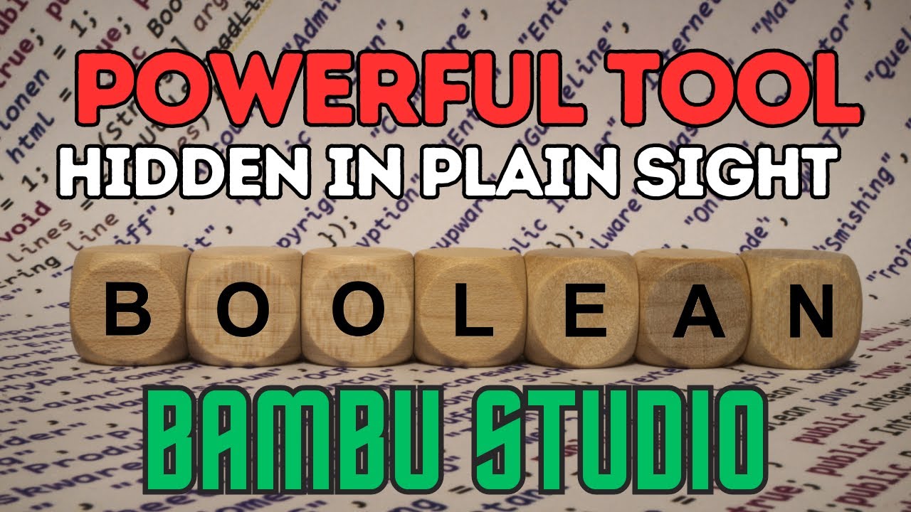 Mesh Boolean Bambu Studio Tutorial Youtube