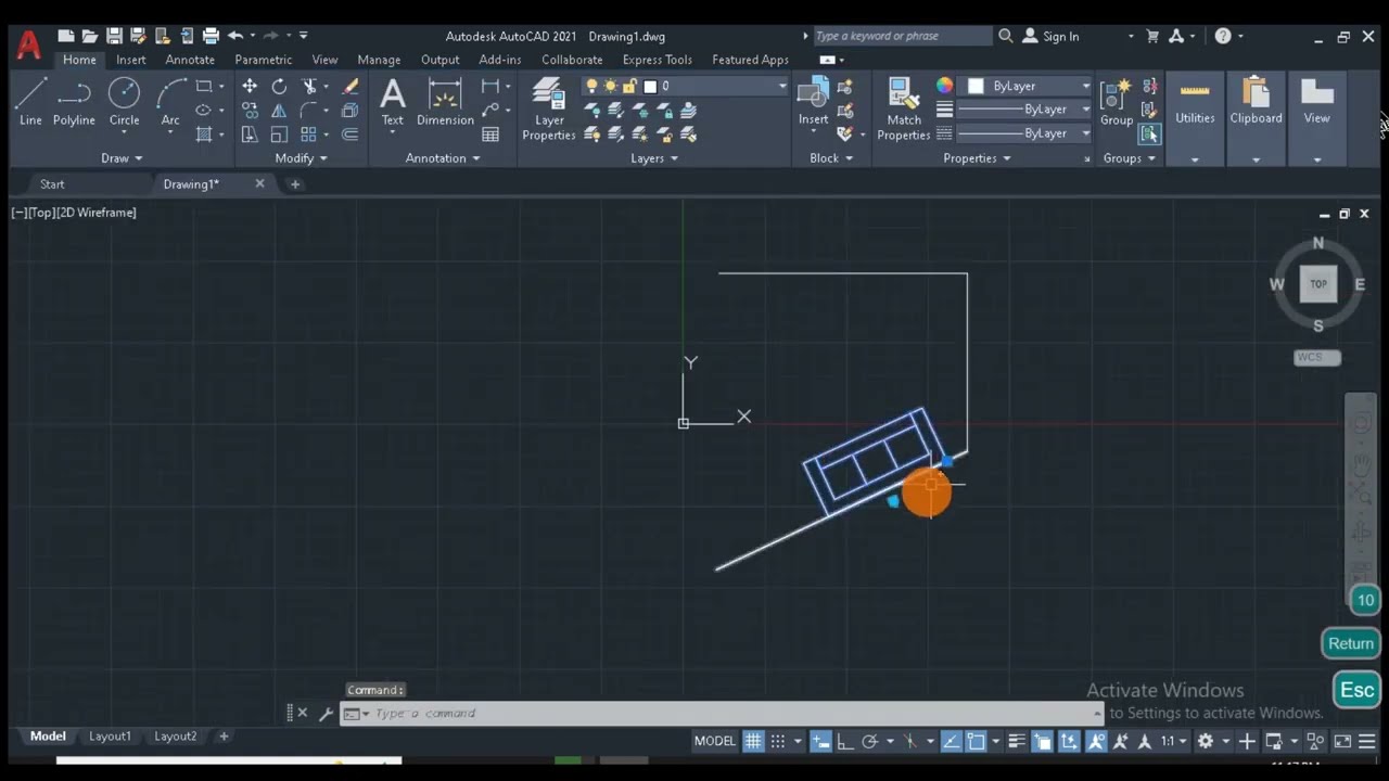 Autocad 2d Dynamic Block Using Align Parameter Youtube