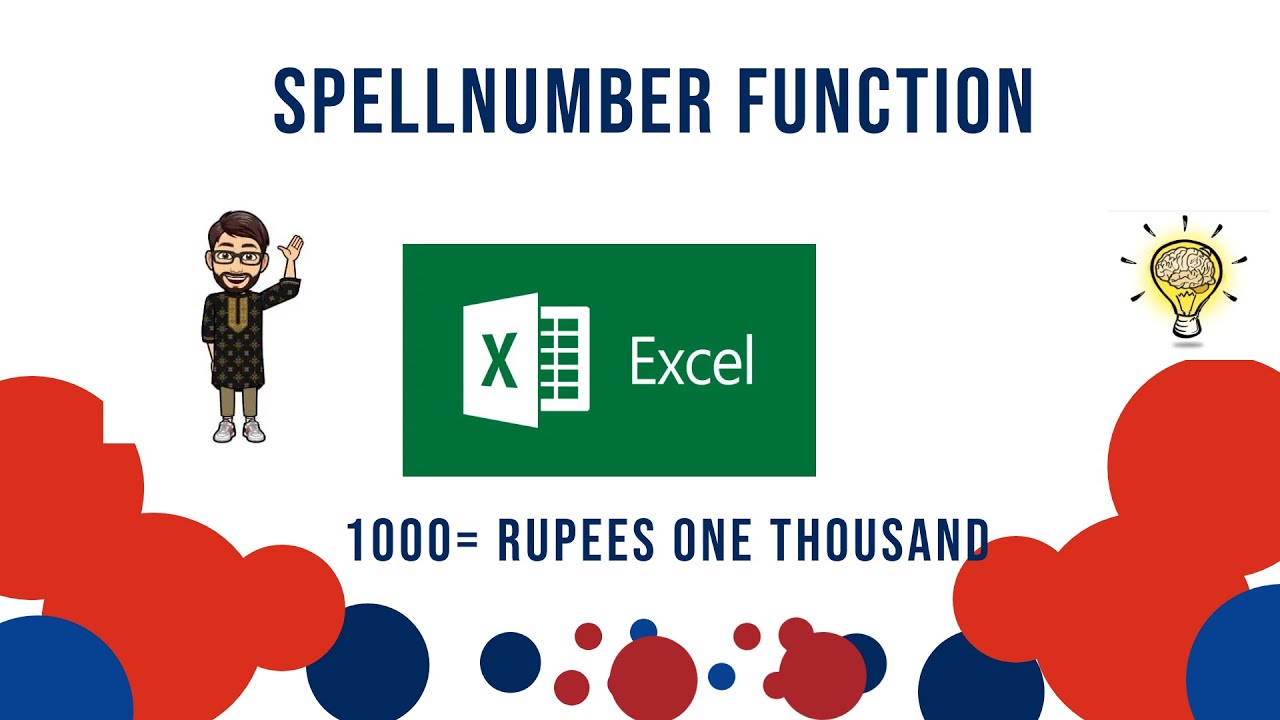 Spellnumber Function In Excel Convert Number To Word Youtube