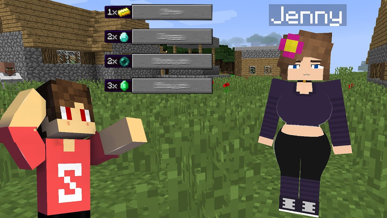 Playing Jenny Mod Minecraft Youtube