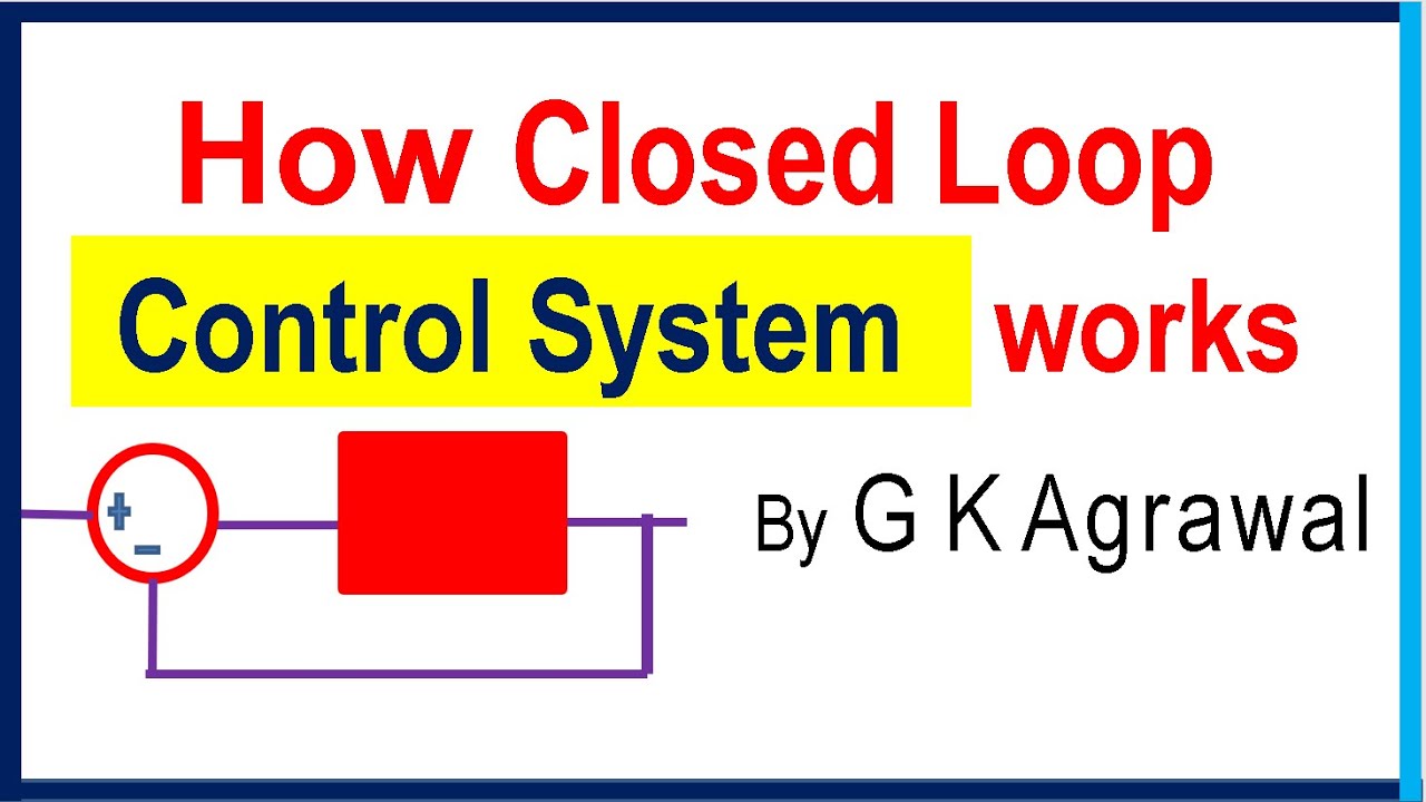 How Closed Loop Control System Works Concept Youtube