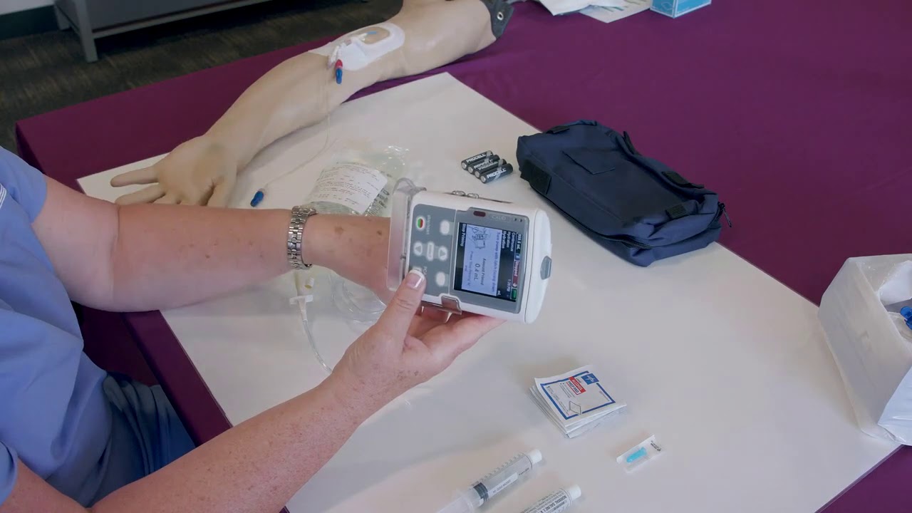 Administering Your Medication At Home Via Cadd Solis Pump Youtube