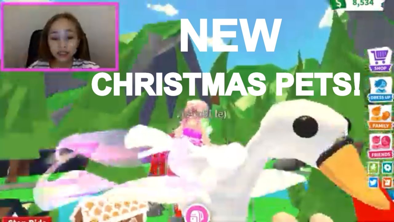Omg Is This A Goose Or Swan New Adopt Me Christmas Pets And