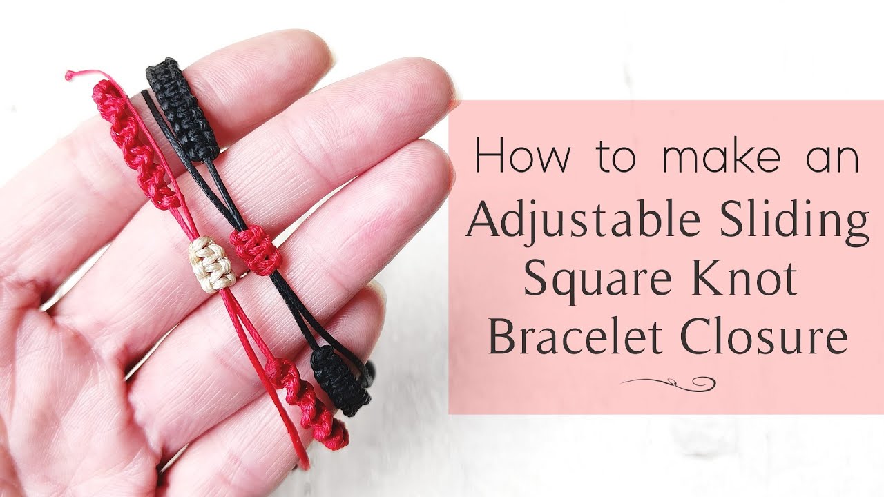 How To Finish A Square Knot Macrame Bracelet At Archie Franklyn Blog