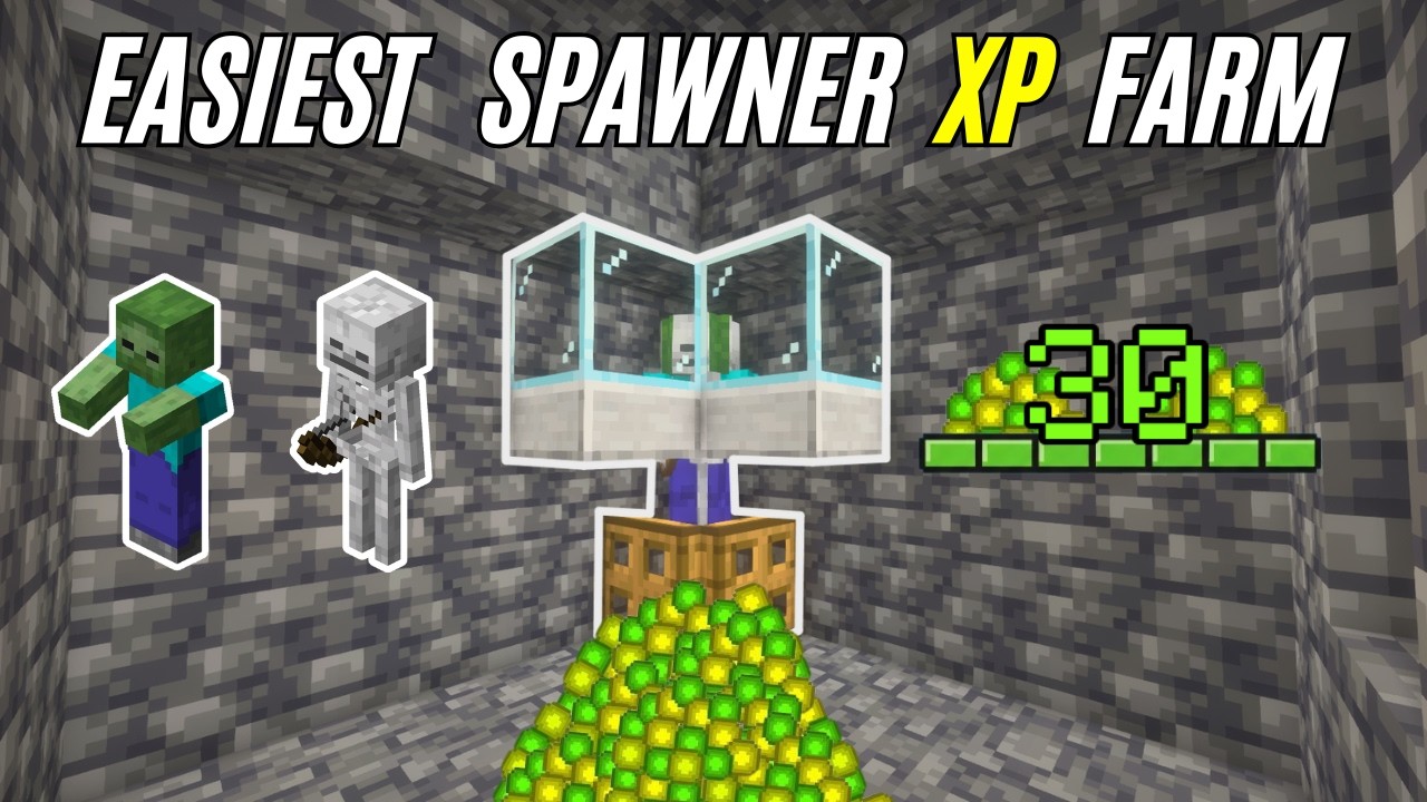 Easiest Mob Spawner Xp Farm In Minecraft 1 21 Youtube