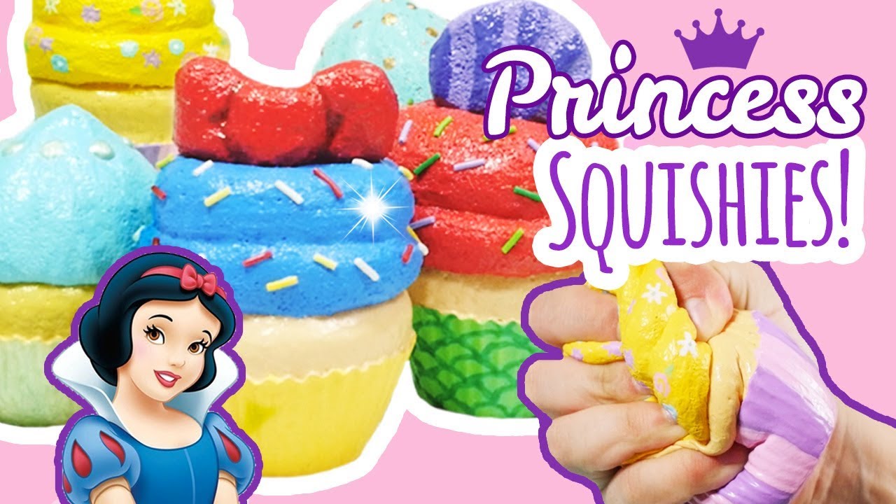Homemade Squishy Update 12 Disney Princess Cupcake Series Youtube