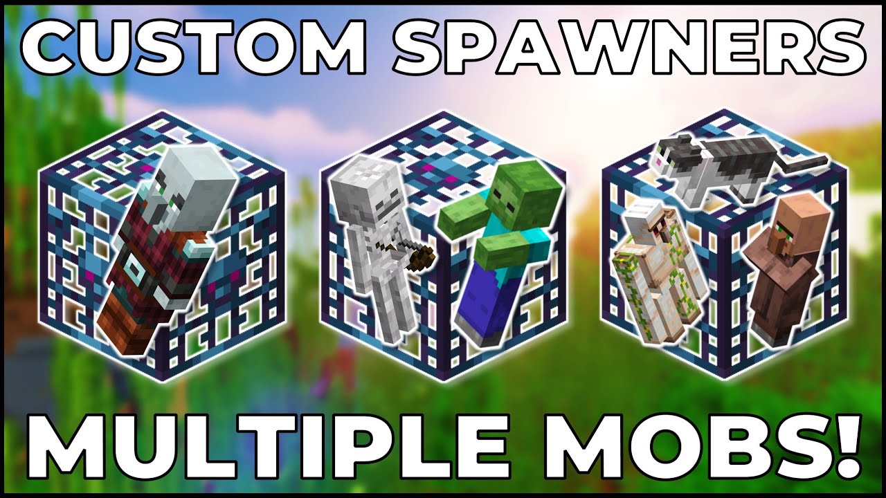 Minecraft How To Get Custom Spawners Youtube