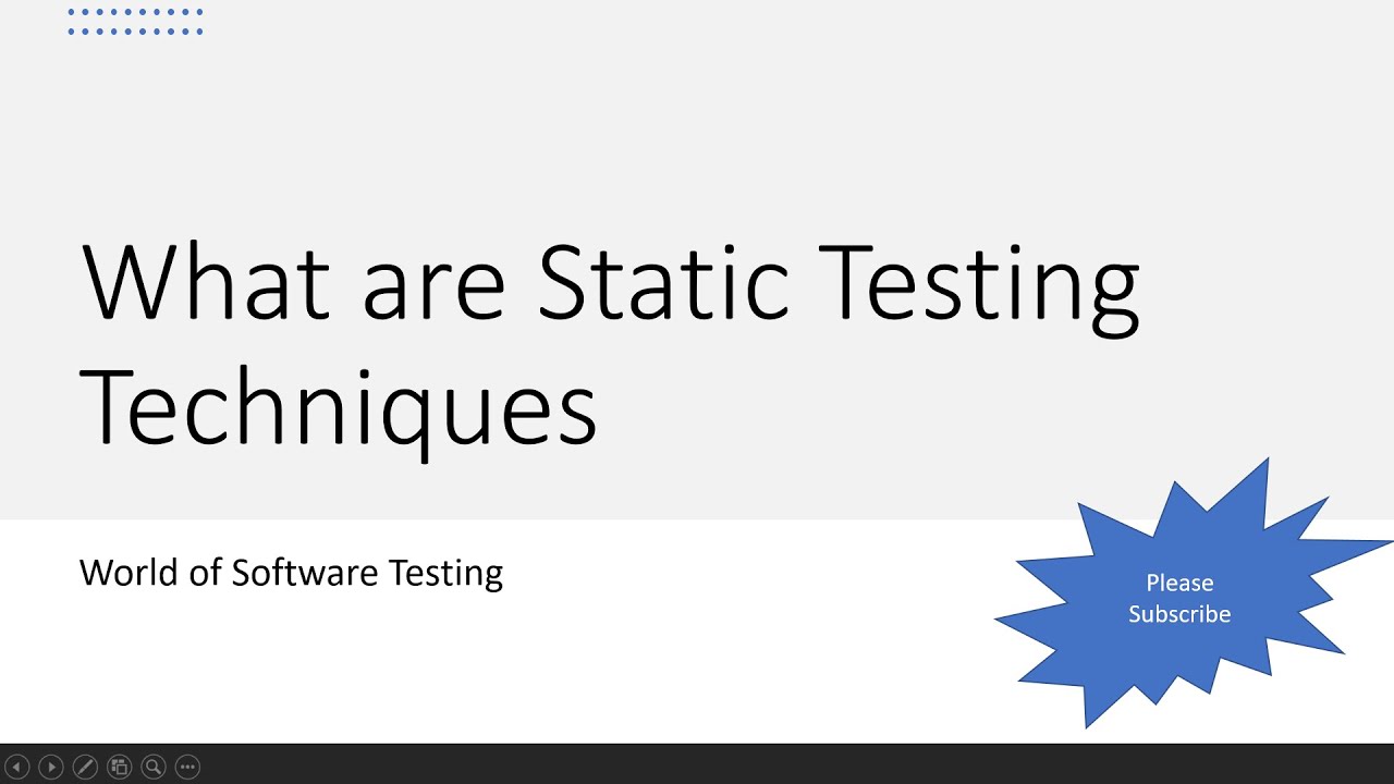 Static Testing Methods At Gerald Jimenez Blog