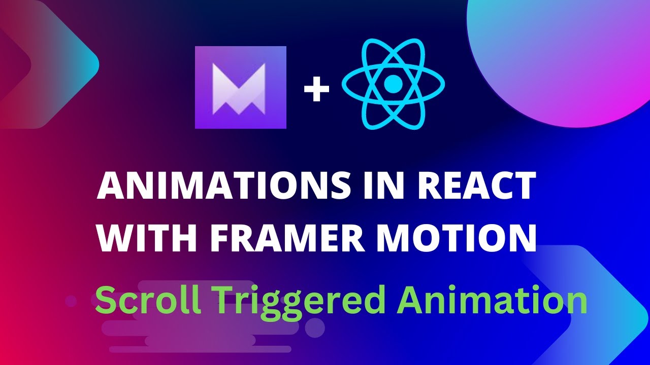 Scroll Triggered Animation In React With Framer Motion Youtube