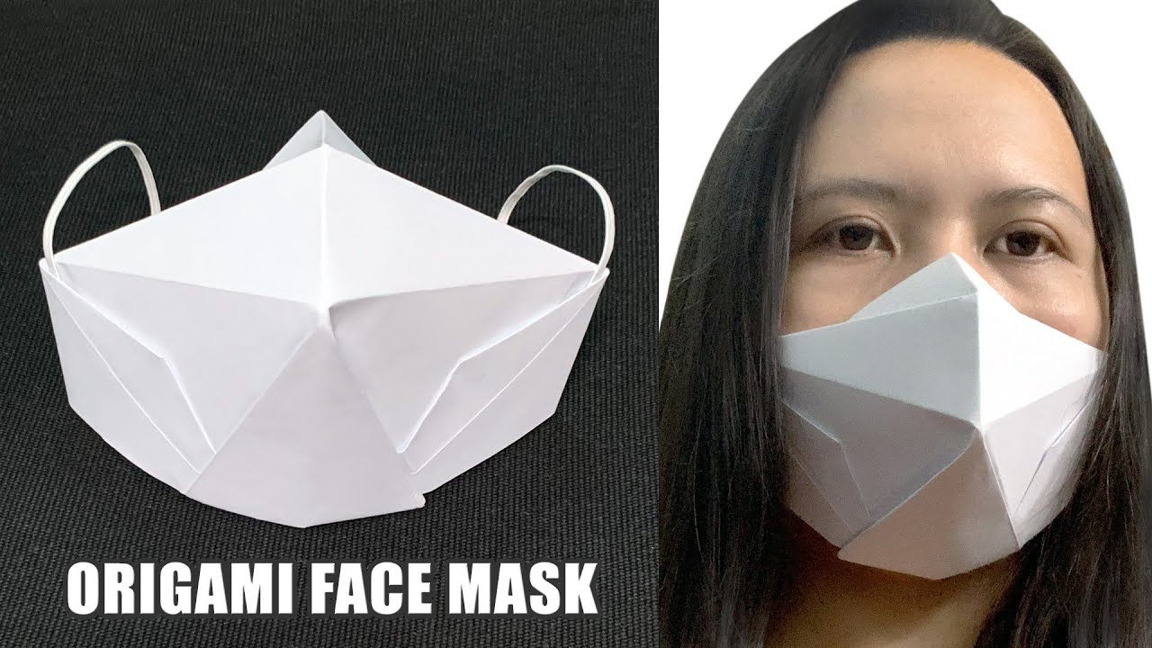 Diy Origami Face Mask How To Make A Paper Mask Safety Mask Youtube