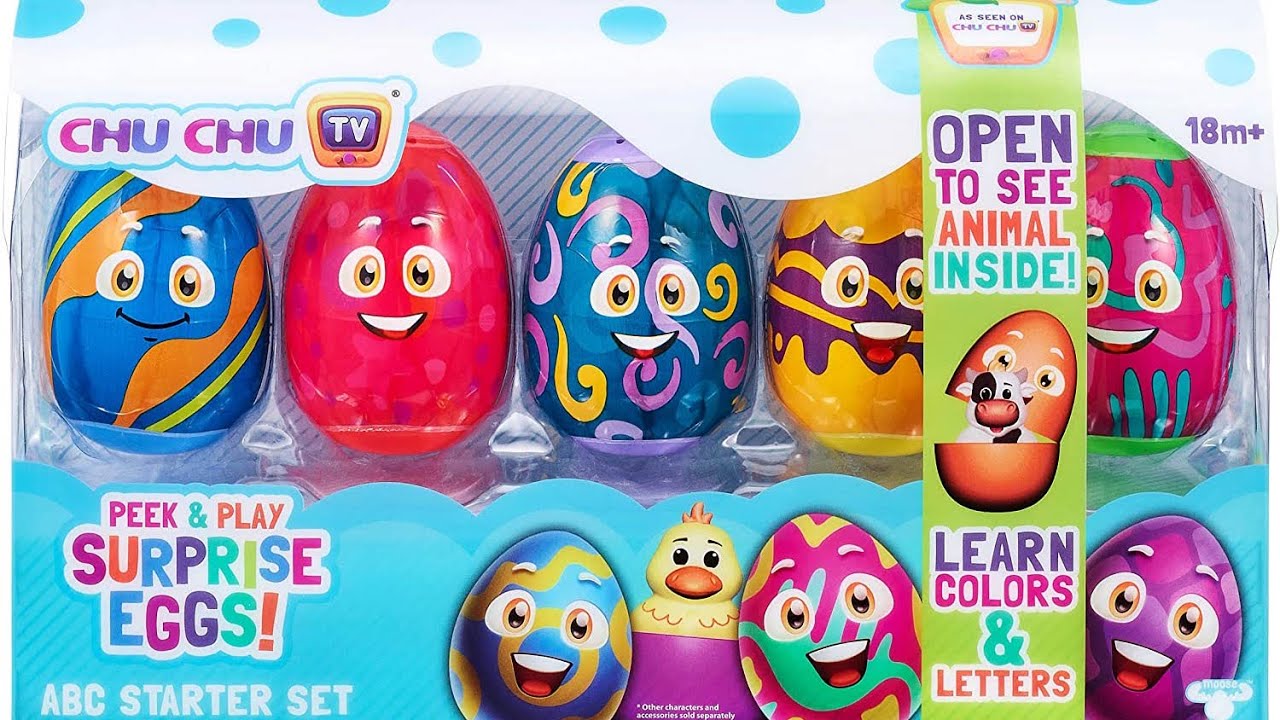 Surprise Eggs Chuchutv Surprise Eggs Opening Youtube