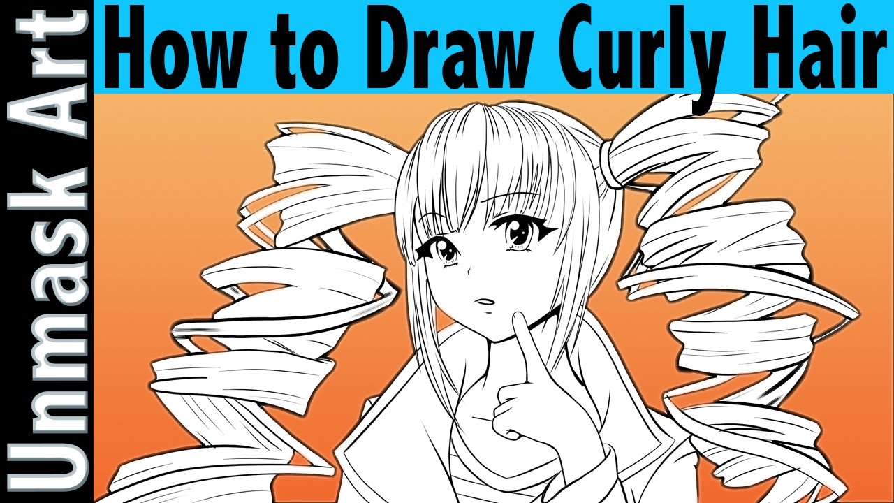 How To Draw Anime Hair Male Curly