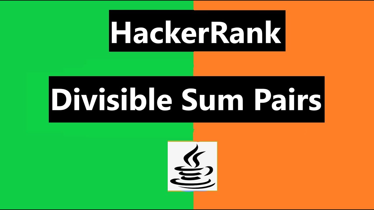 Divisible Sum Pairs Hackerrank Solution Java 8 Hackerrank Algorithms