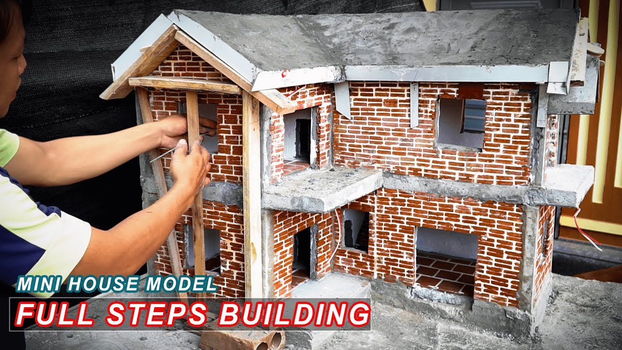 Building Dream Mini House Model With Bricks Full Steps As Reality
