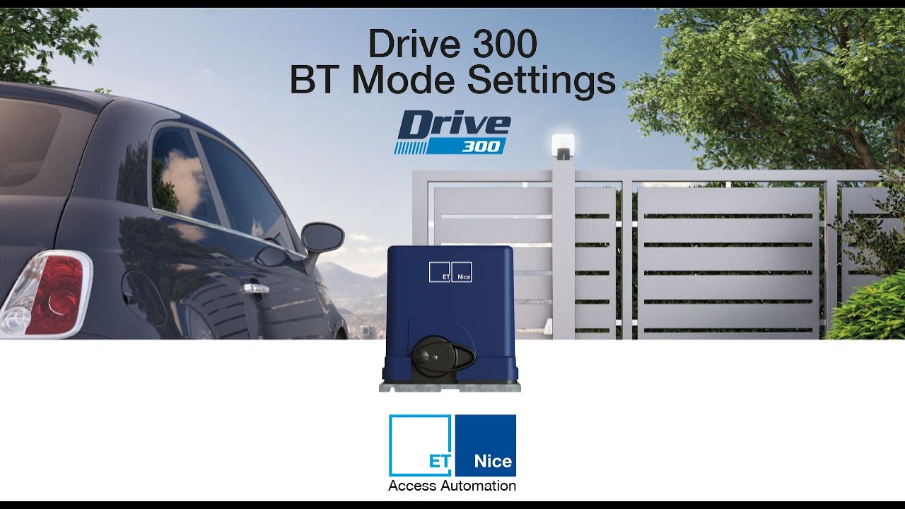 Et Nice Drive 300 Sliding Gate Operator Mode Setting Youtube
