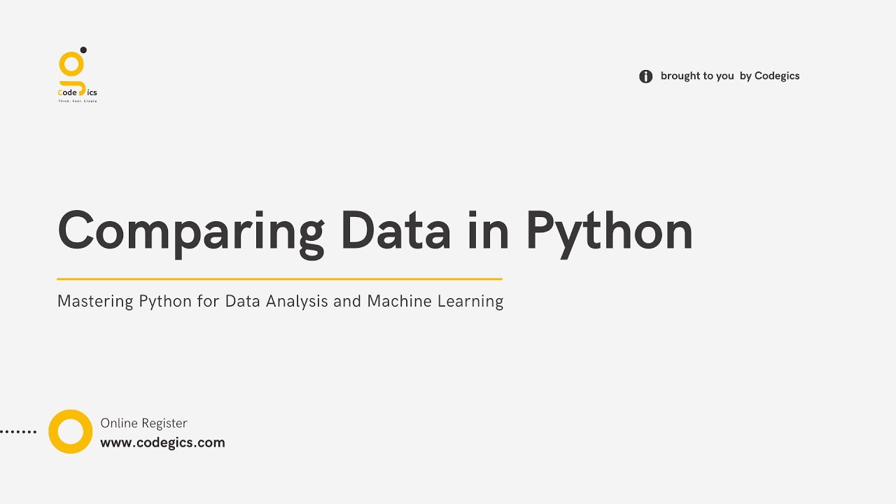 Module 2 Comparing Data In Python Youtube