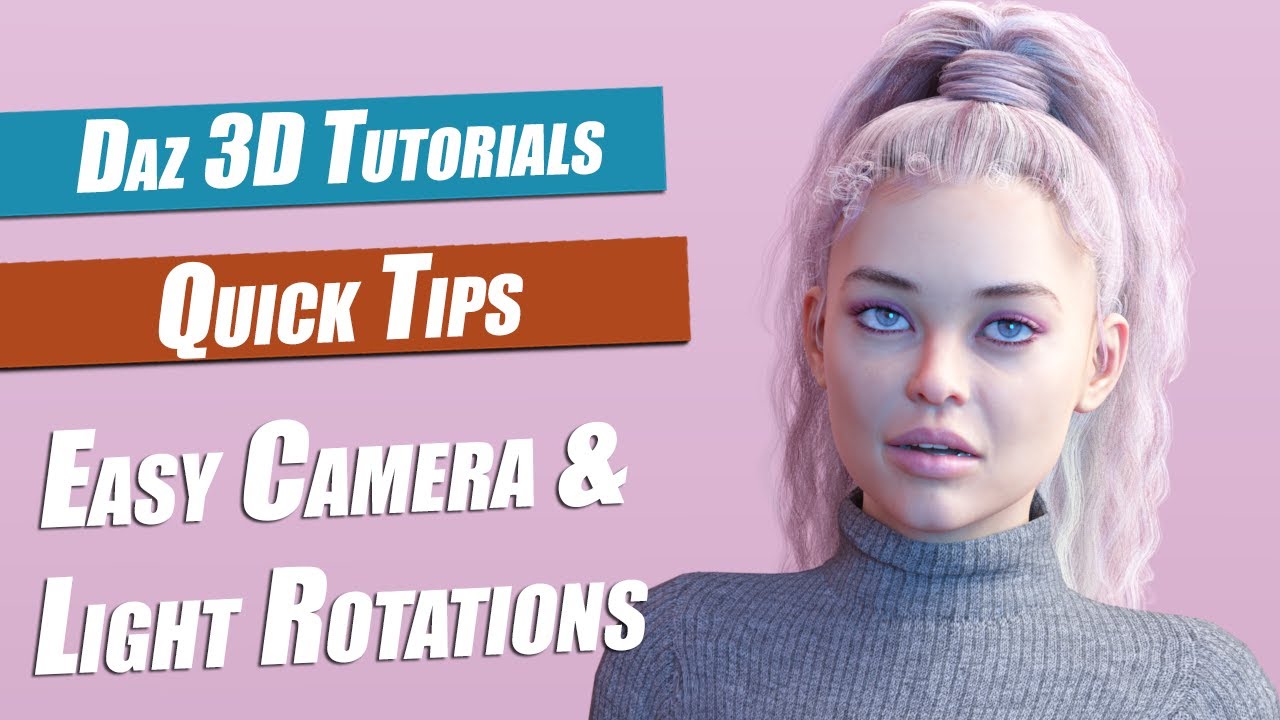 Daz 3d Tutorial Easy Camera And Light Rotations Youtube