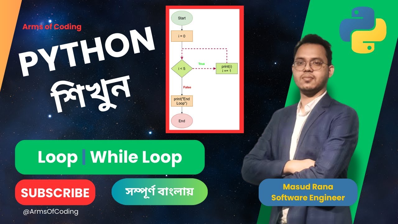 Loop While Loop Lesson 32 Python Bangla Full Course Python