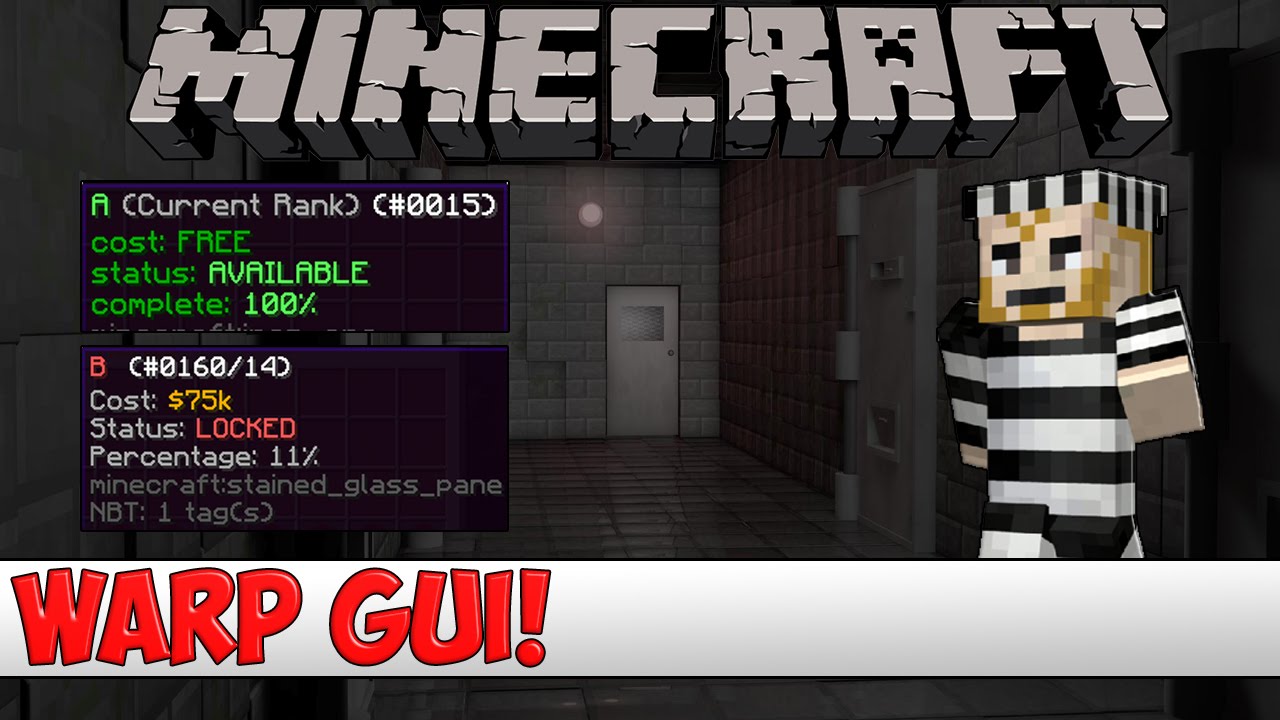Minecraft Plugin Tutorial Warp Gui Youtube