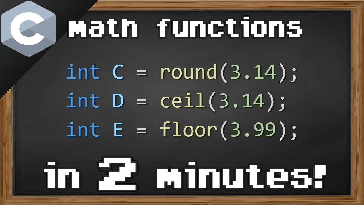 C Math Functions рџ љ Youtube