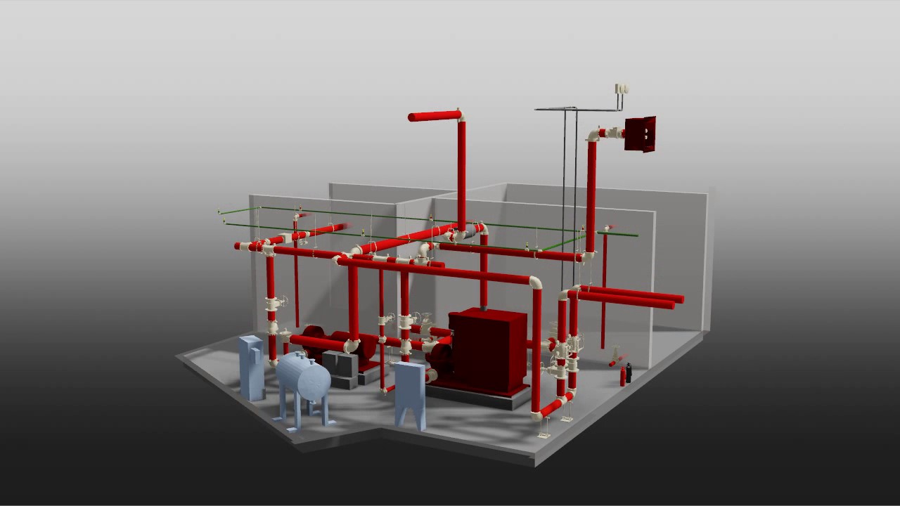 3d Fire Fighting Pump Room 3a9