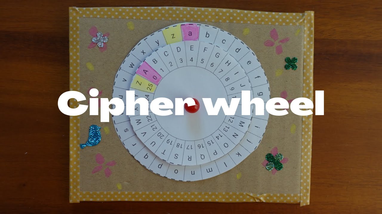 How To Make A Cipher Wheel Youtube