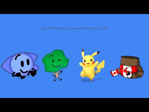 Top 220 Character Contest Elimination Order Youtube