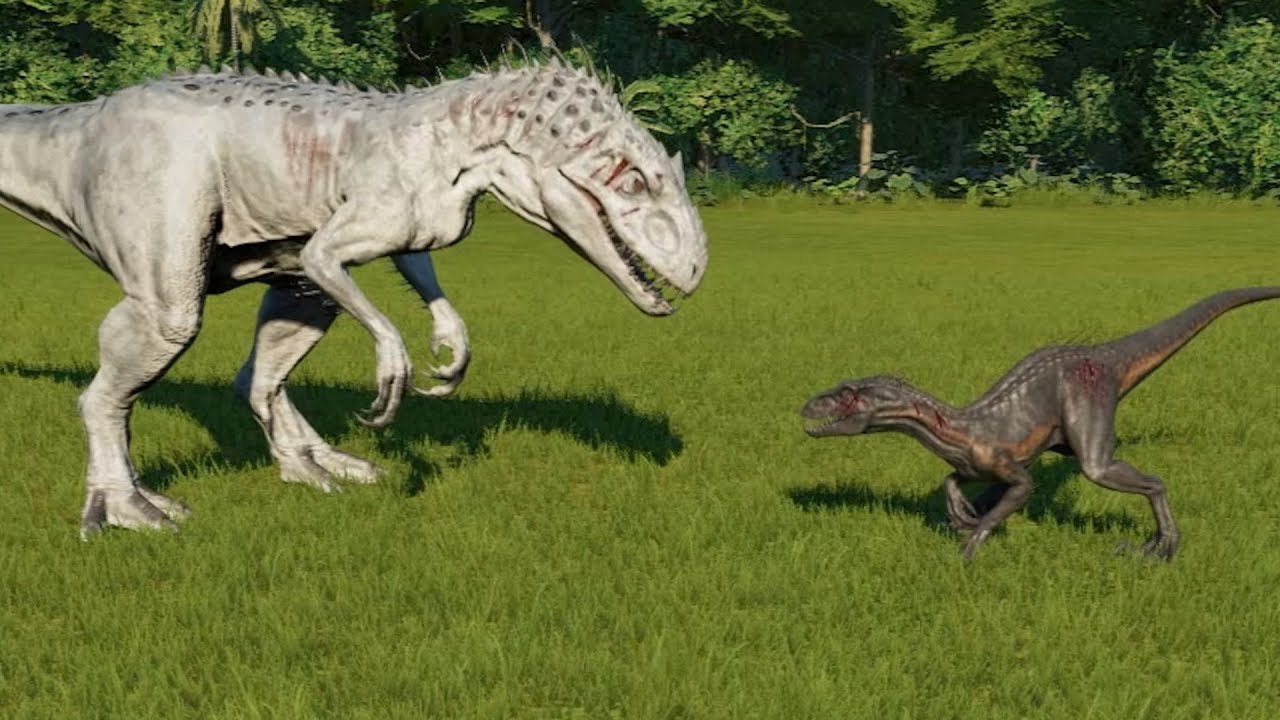 Indominusrex Vs Indoraptor Jurassic World Evolution