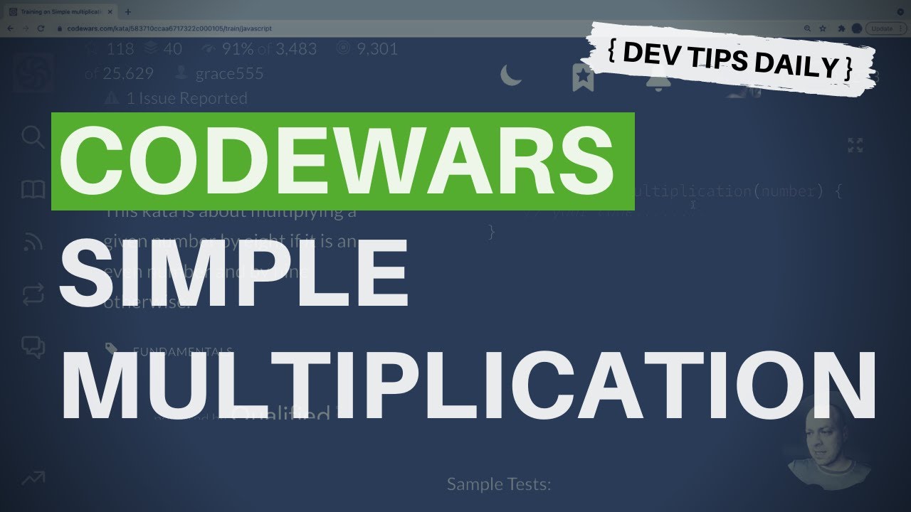 Devtips Daily Codewars Challenge Simple Multiplication Youtube