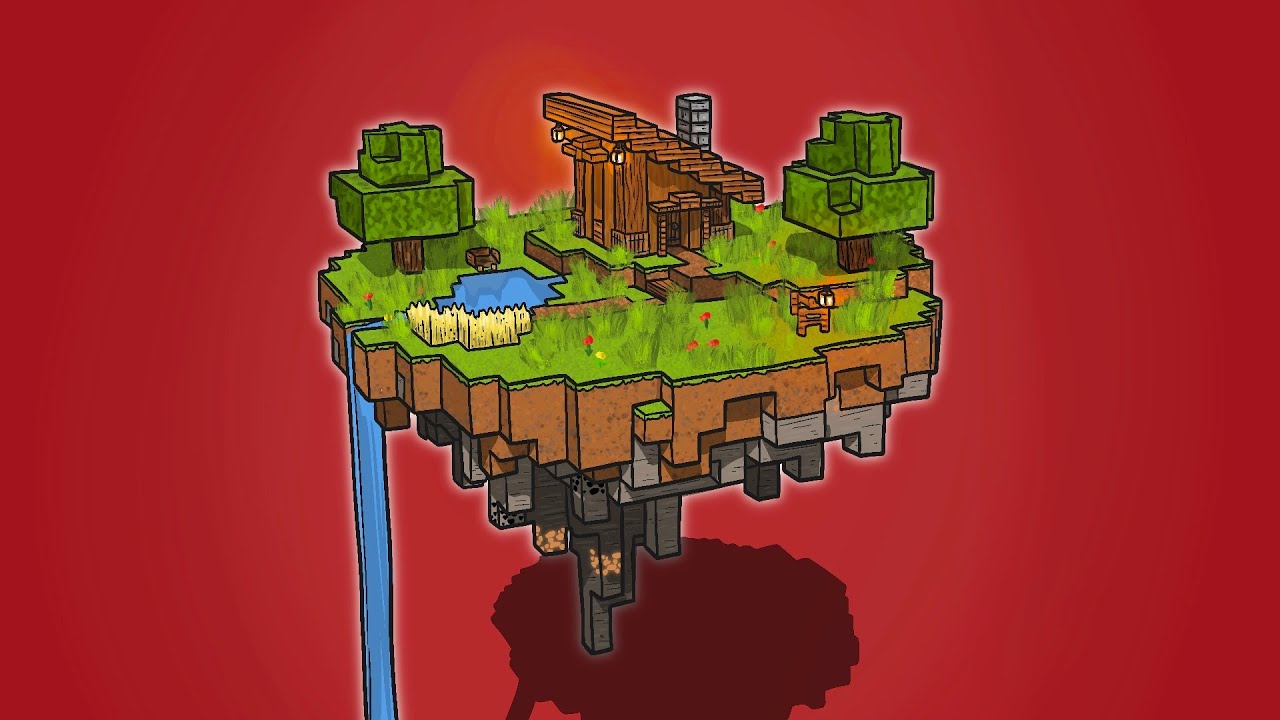Minecraft Easily Create Floating Islands Tutorial Step By Step Youtube