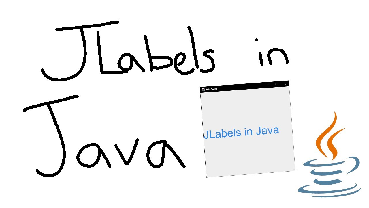 Jlabels In Java Tutorial Youtube