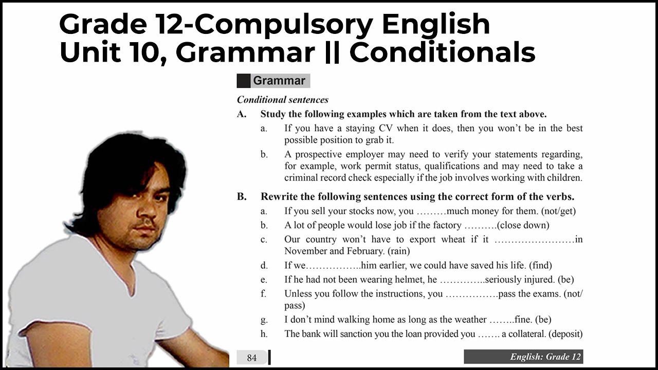 Unit 10 Grammar Grade 12 Compulsory English Exercises Of