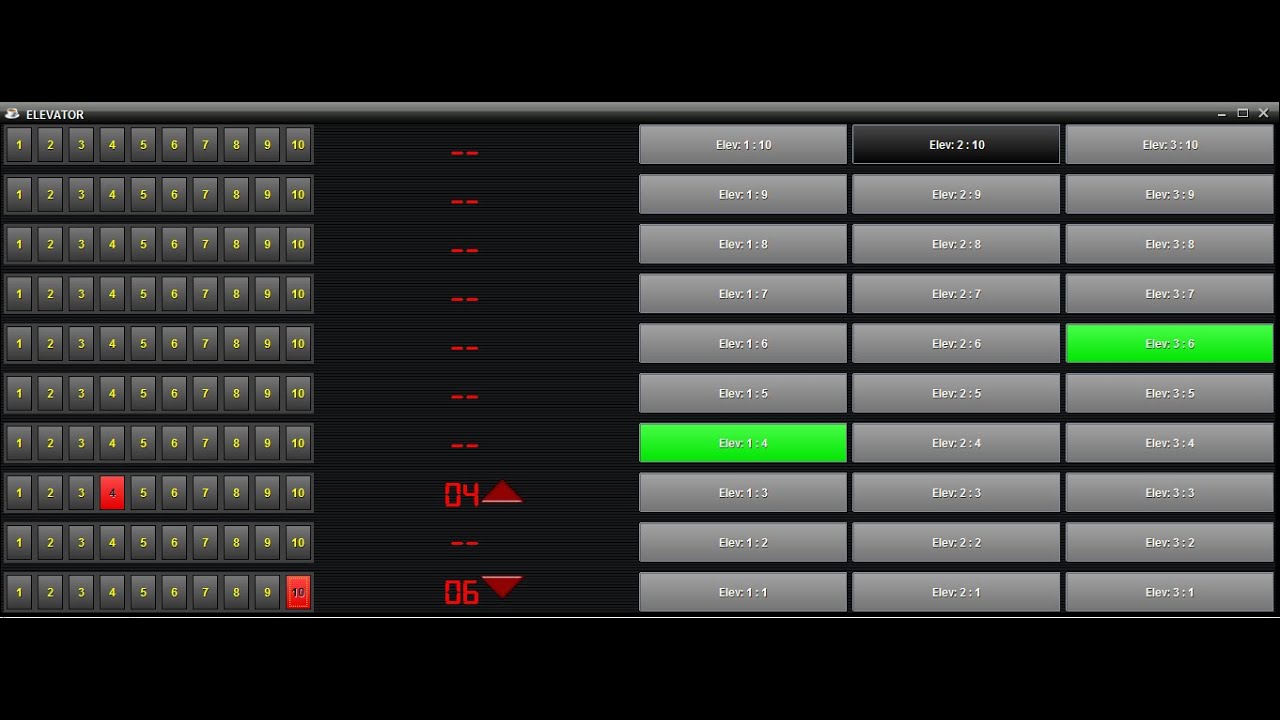 Elevator Simulator Java Youtube