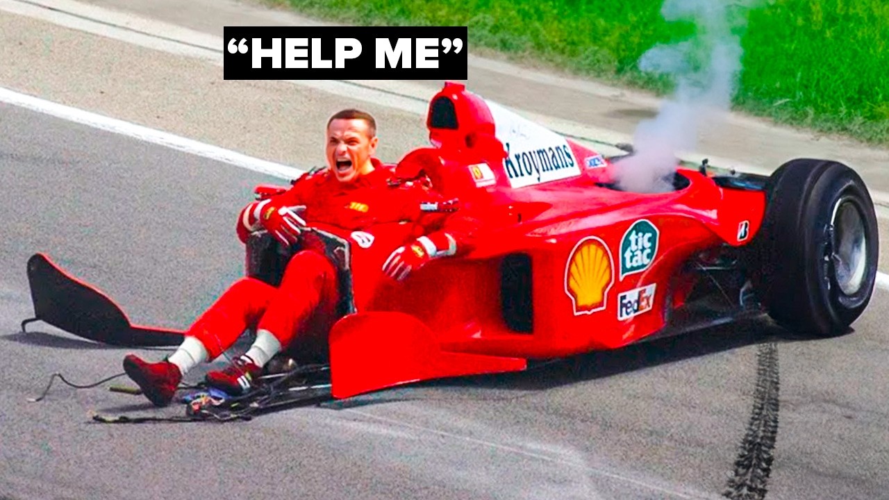 The Weirdest Crash In Formula 1 History Youtube