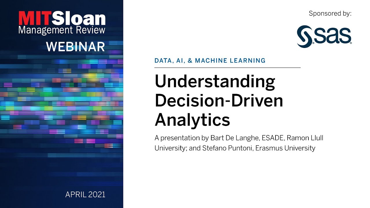 Webinar Understanding Decision Driven Analytics