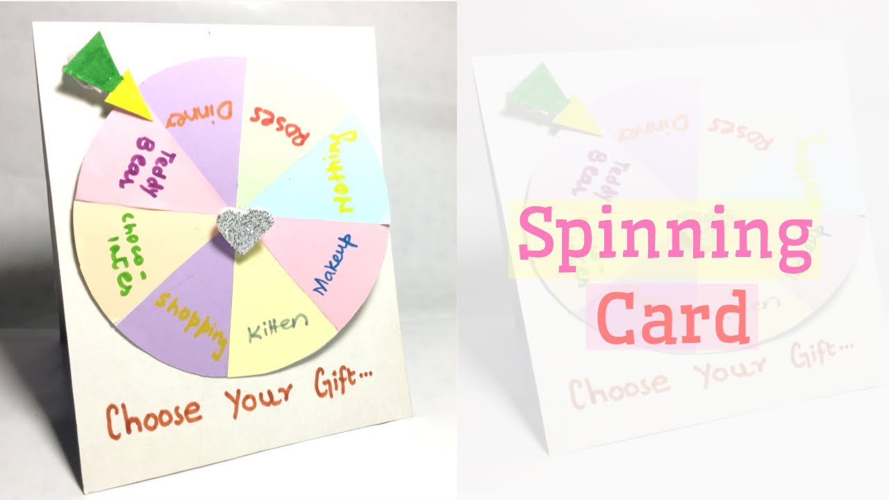 How To Make An Interactive Spinning Card Youtube
