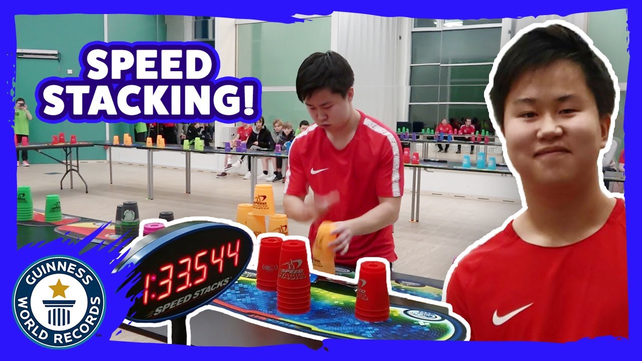 The Speed Stacking King Guinness World Records Youtube