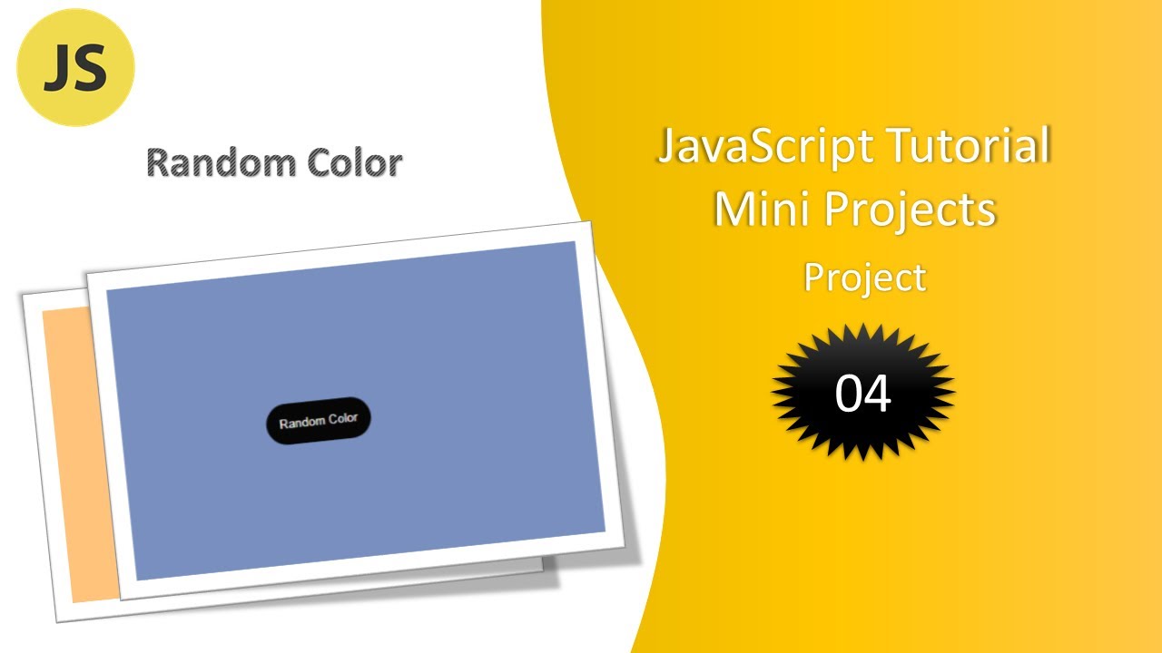 Random Color In Javascript Javascript Beginner Projects Youtube