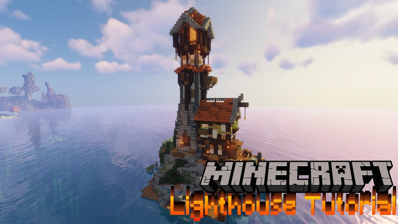 Minecraft Tutorial Medieval Lighthouse Youtube