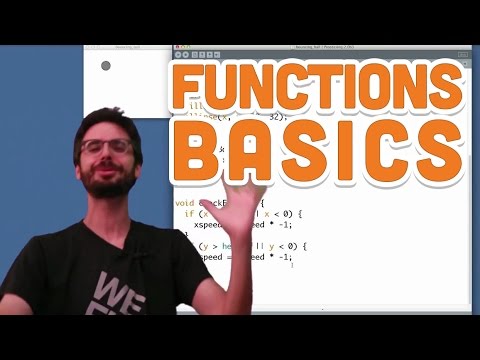 7 2 Functions Basics Processing Tutorial Youtube