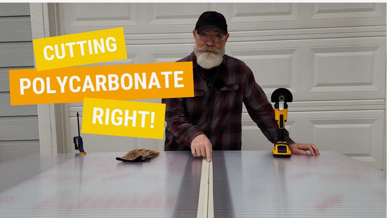 Cutting Polycarbonate Panels Like A Pro For Your Greenhouse Youtube