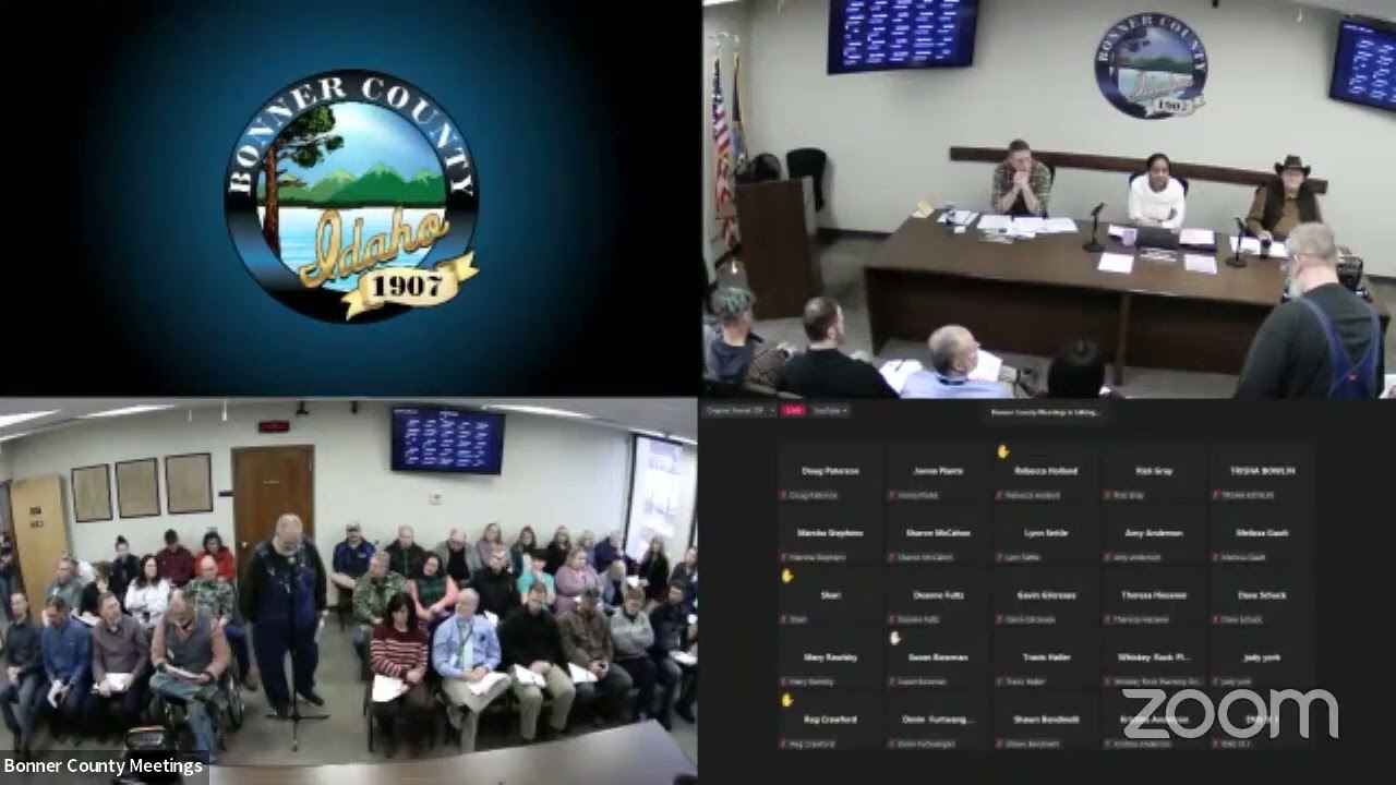 Bonner County Commissioner Meeting 2 8 23 Planning And Zoning