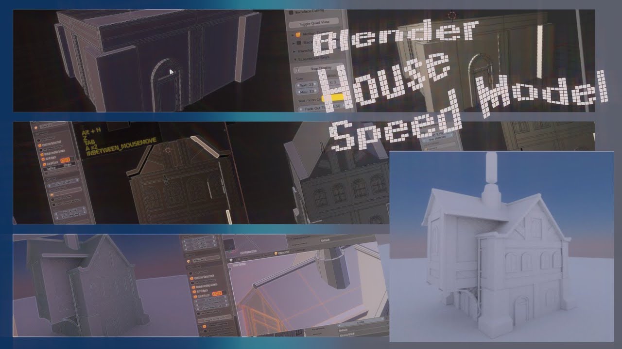 Blender 3d House Speed Model Part 1 Youtube