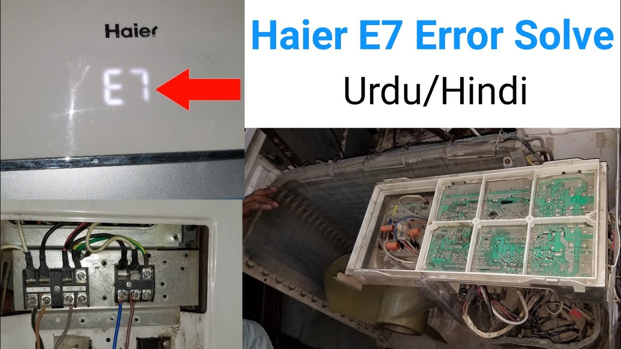 Haier Dc Inverter Split Air Conditioner E7 Error Solve In 42 Off